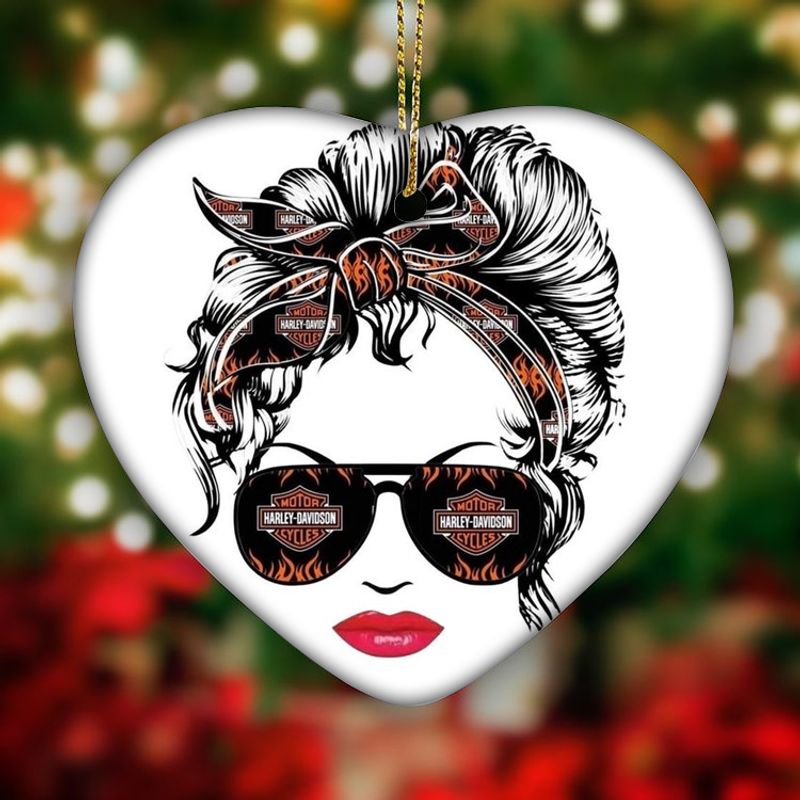 Harley Davidson Motorcycle Ceramic Heart Ornament NABE354 ...