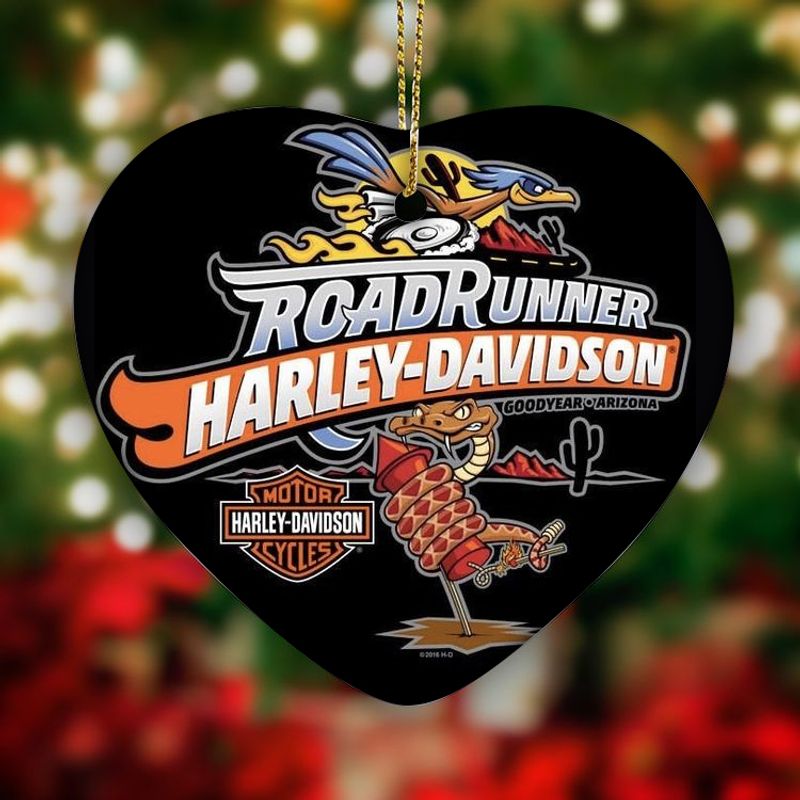 Harley Davidson Motorcycle Ceramic Heart Ornament NABE395 ...