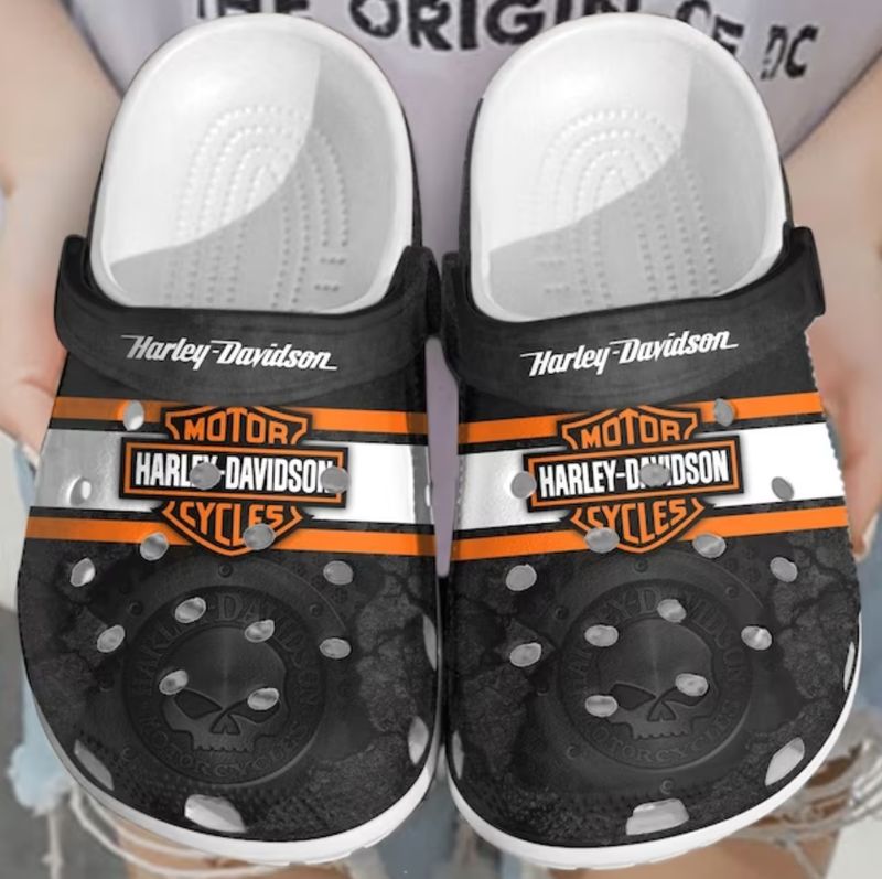 Fashion Week x Harley Davidson Motorcycle Crocs Clogs – NMQE125 ...