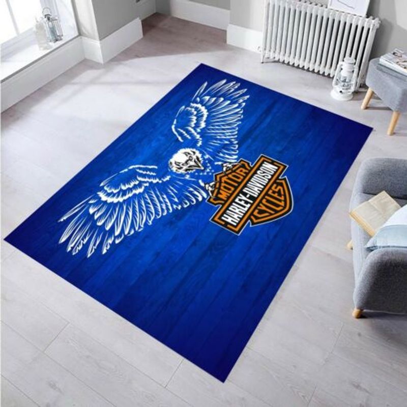Harley Davidson Motorcycle Rug Home Floor Decor NAAL70 – GladysClothing ...