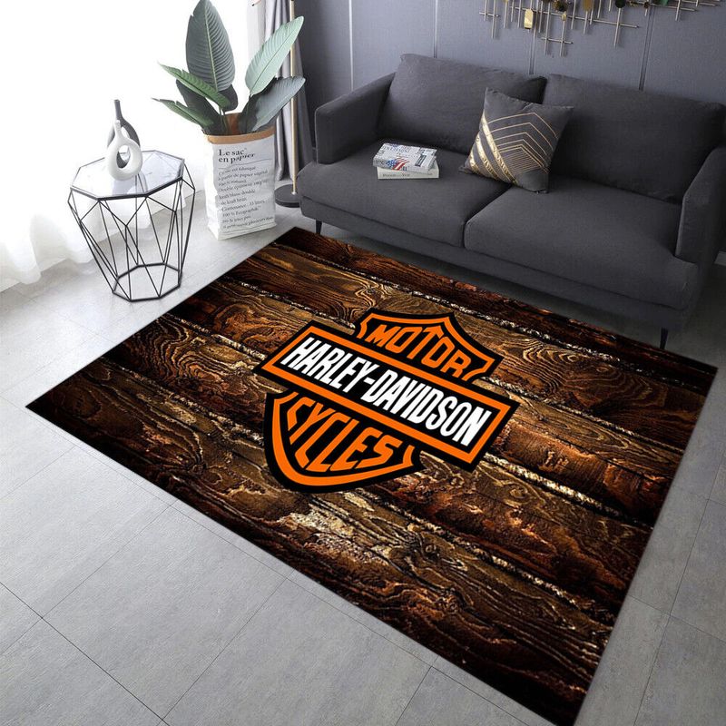 Harley Davidson Motorcycle Rug Home Floor Decor NABB42 – GladysClothing ...