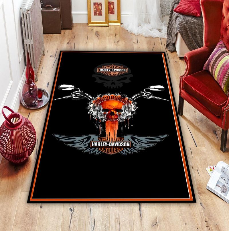 Harley Davidson Motorcycle Rug Home Floor Decor NALA76 – GladysClothing ...