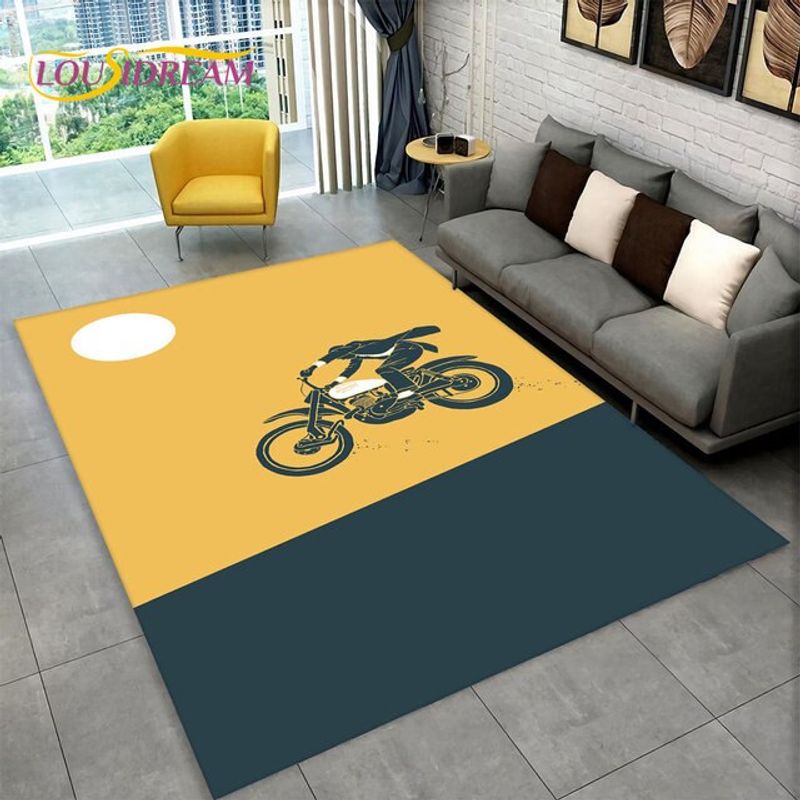 Harley Davidson Motorcycle Rug Home Floor Decor NAGA31 – GladysClothing ...